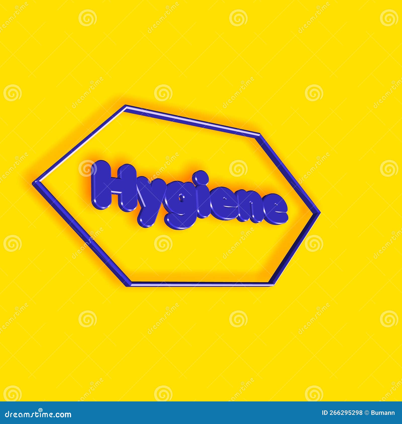 `Hygiene` - Word, Lettering or Text As 3D Illustration, 3D Rendering ...