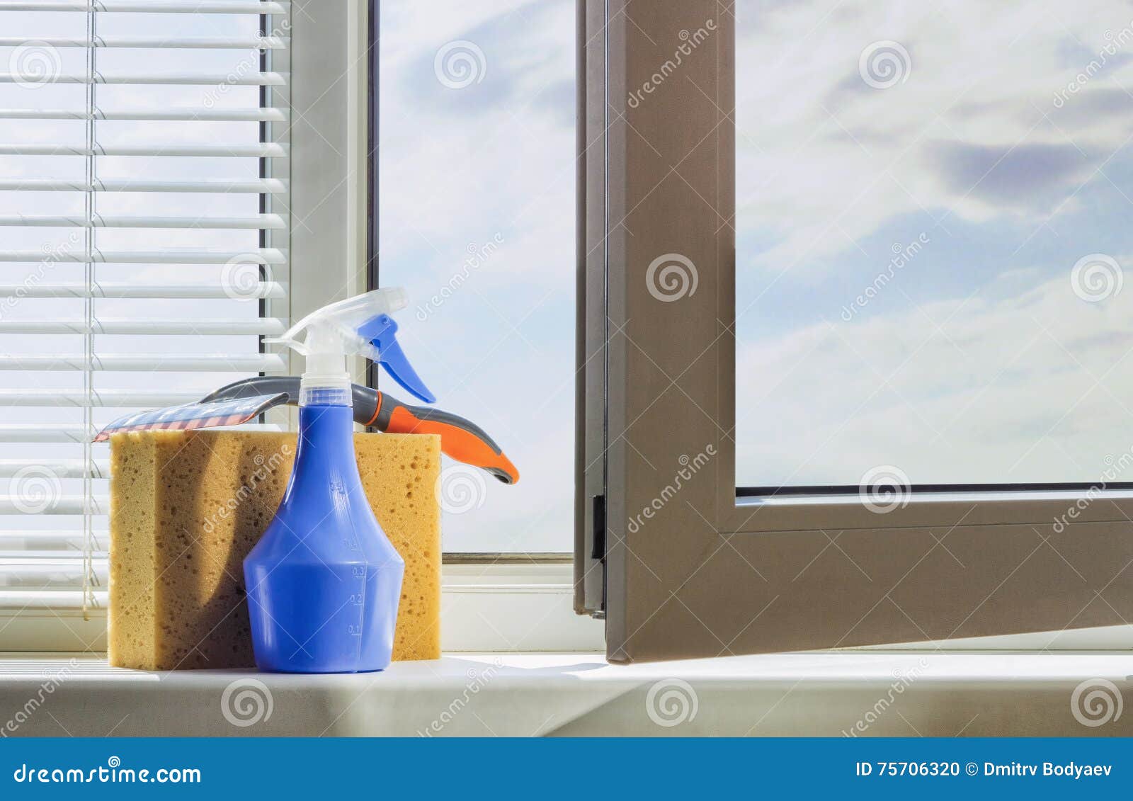 Hygienic cleaning windows. stock photo. Image of interior - 75706320