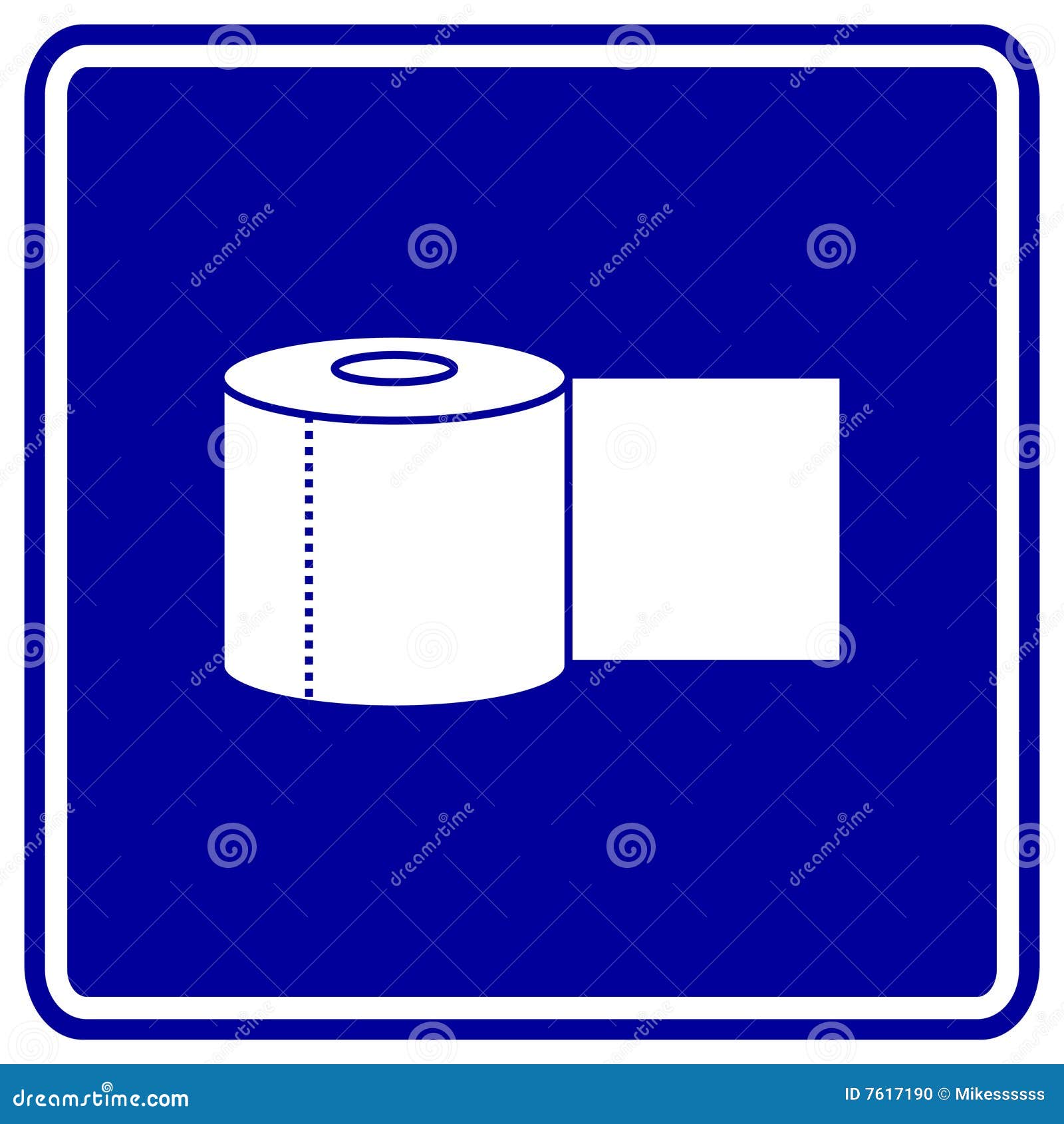 Hygienic Paper Roll Vector Sign Stock Vector - Illustration of toilet ...
