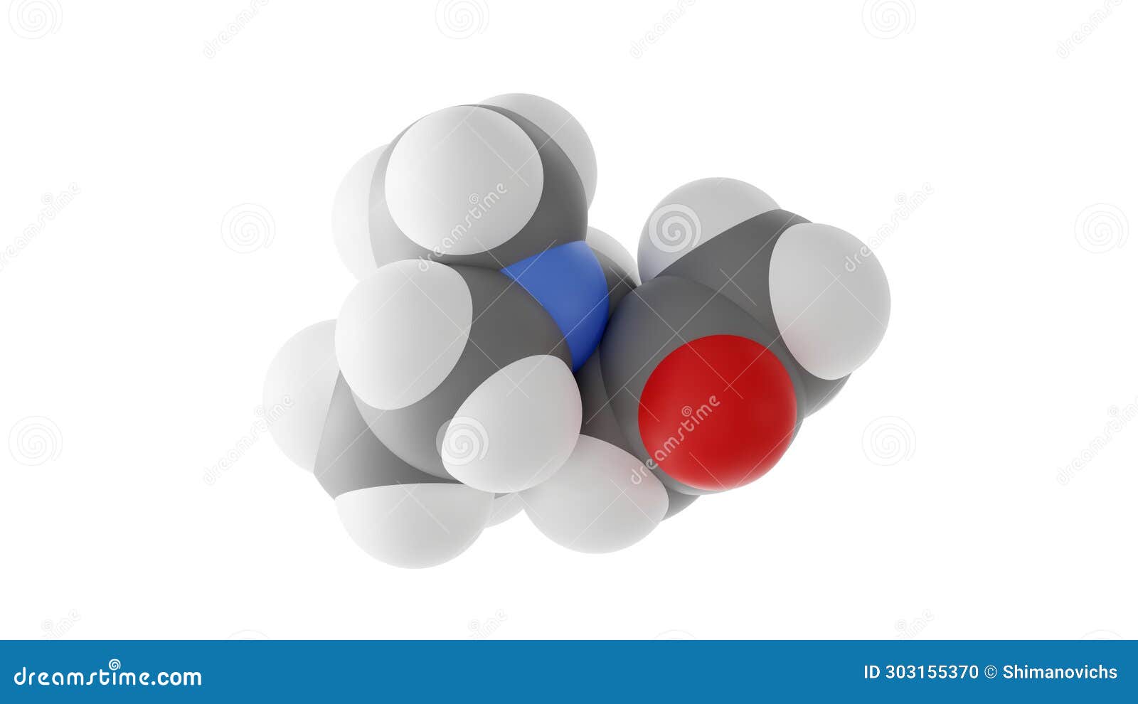 Hygrine Molecule, Pyrrolidine Alkaloid, Molecular Structure, Isolated ...