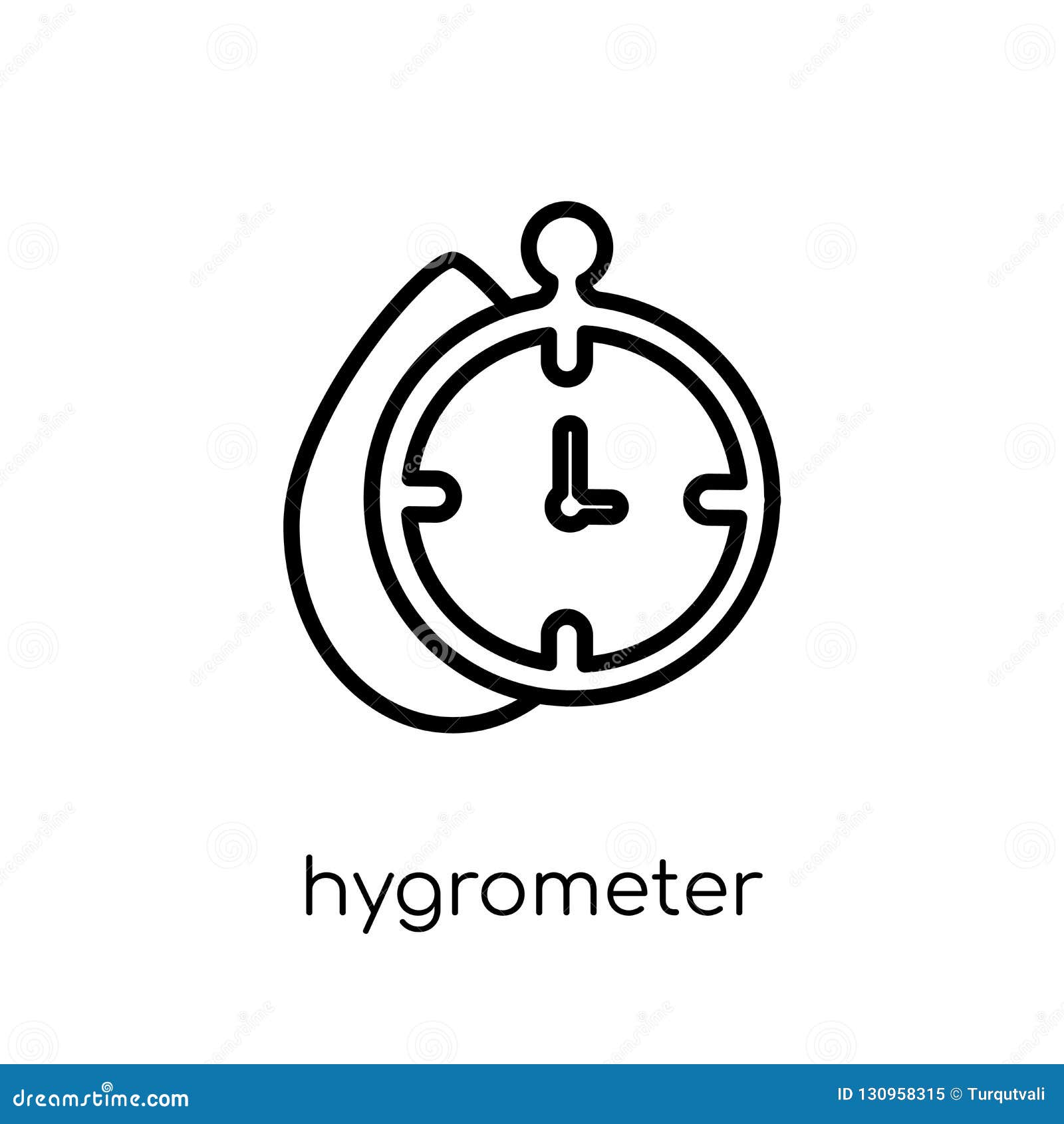 Hygrometer Icon From Spa Therapy Collection. Simple Line Element ...