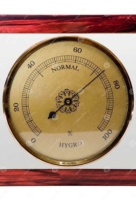 Hygrometer, isolated stock image. Image of antique, moisture - 6087357