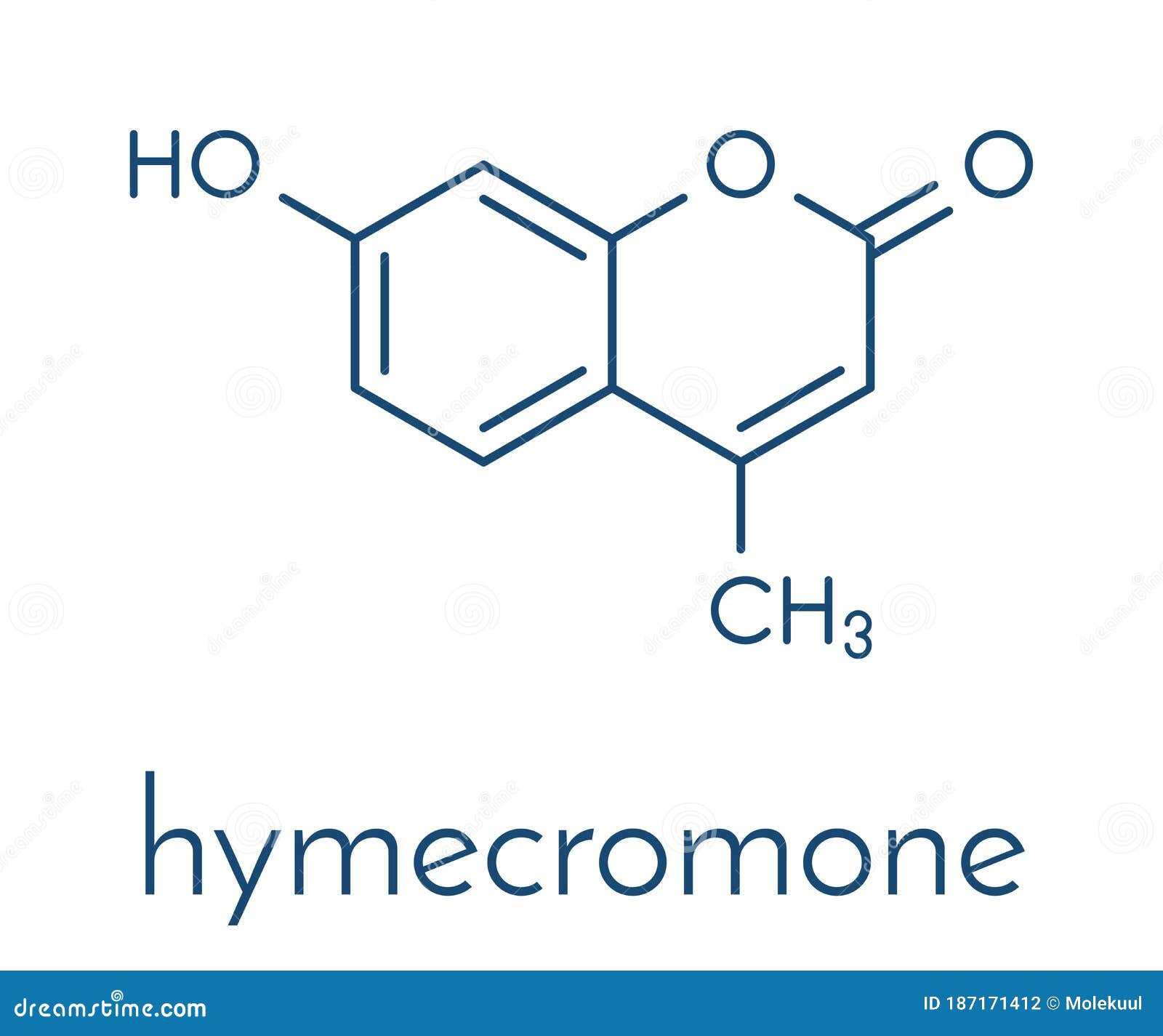 Hymecromone Drug Molecule. Skeletal Formula. Stock Vector ...