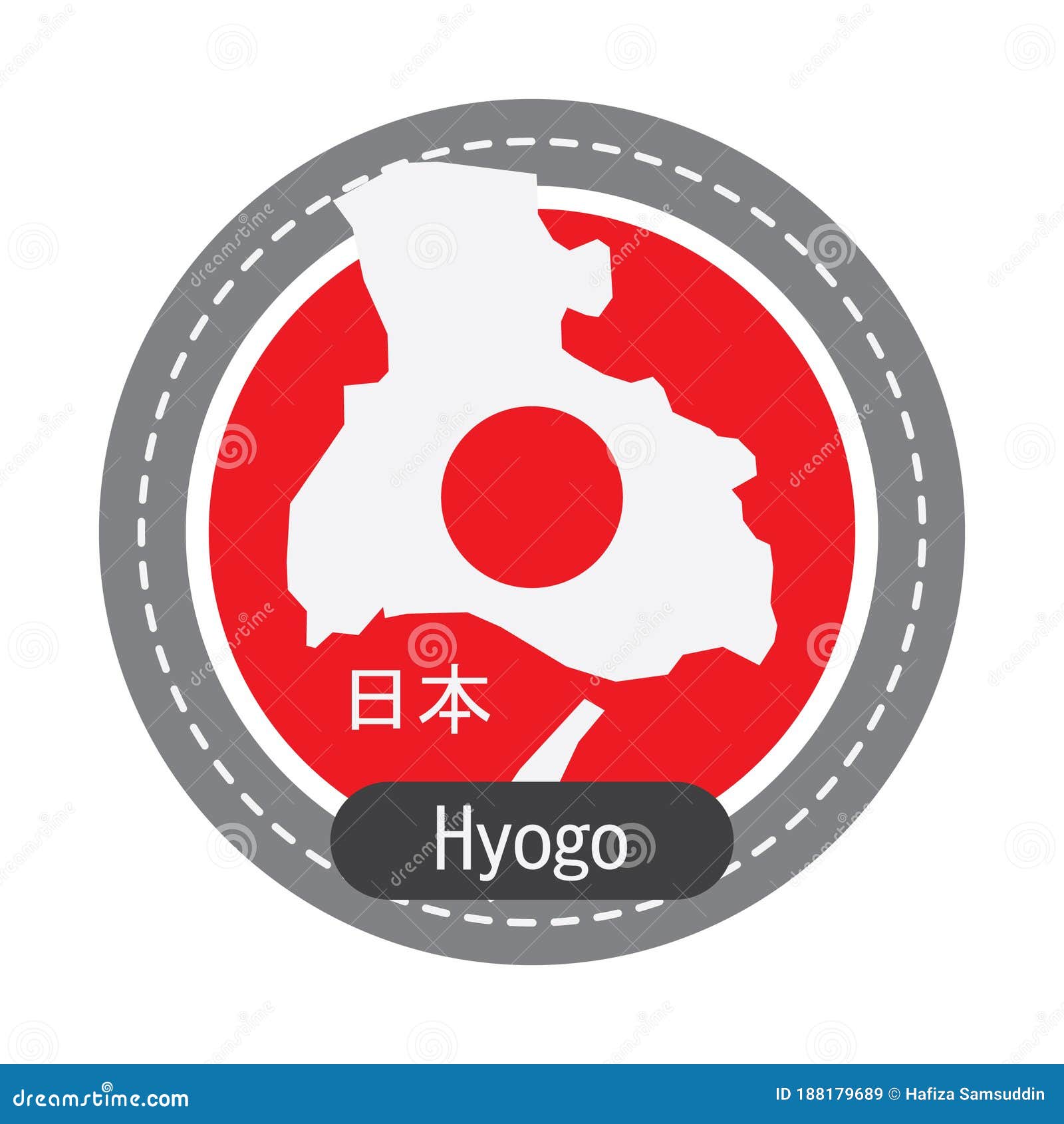 Hyogo Map. Vector Illustration Decorative Design | CartoonDealer.com ...