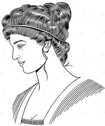 Hypatia, Ancient Greek Philosopher, Vector Stock Vector - Illustration ...