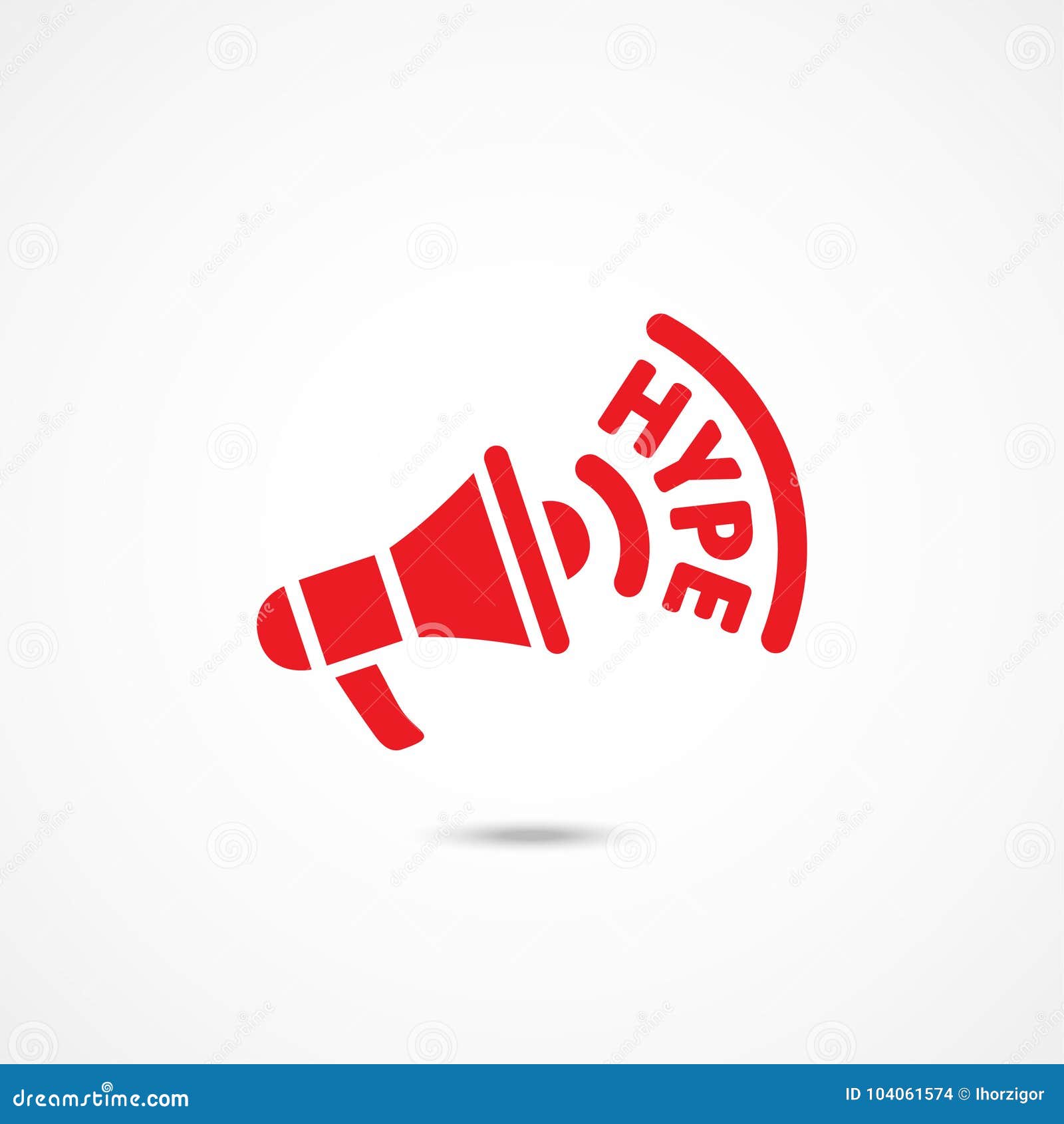 Hype Icon. Flat Vector Illustration on White Stock Vector ...