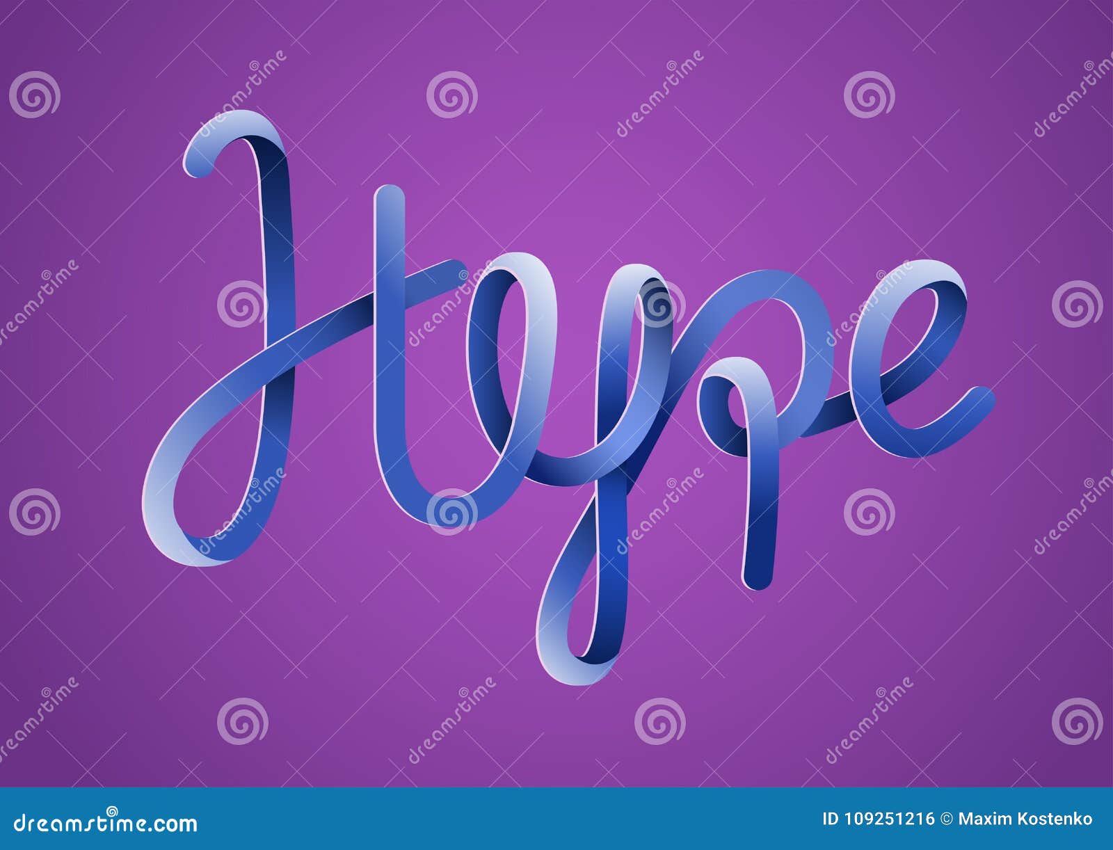 Hype Quote Lettering. Pseudo 3d Graphic Typography Element. Vector ...