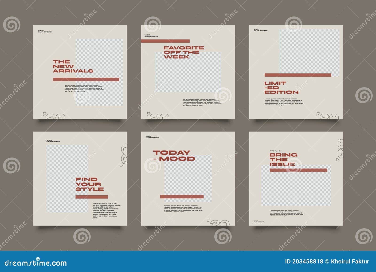 Hype Social Media Post Template Stock Vector - Illustration of square ...