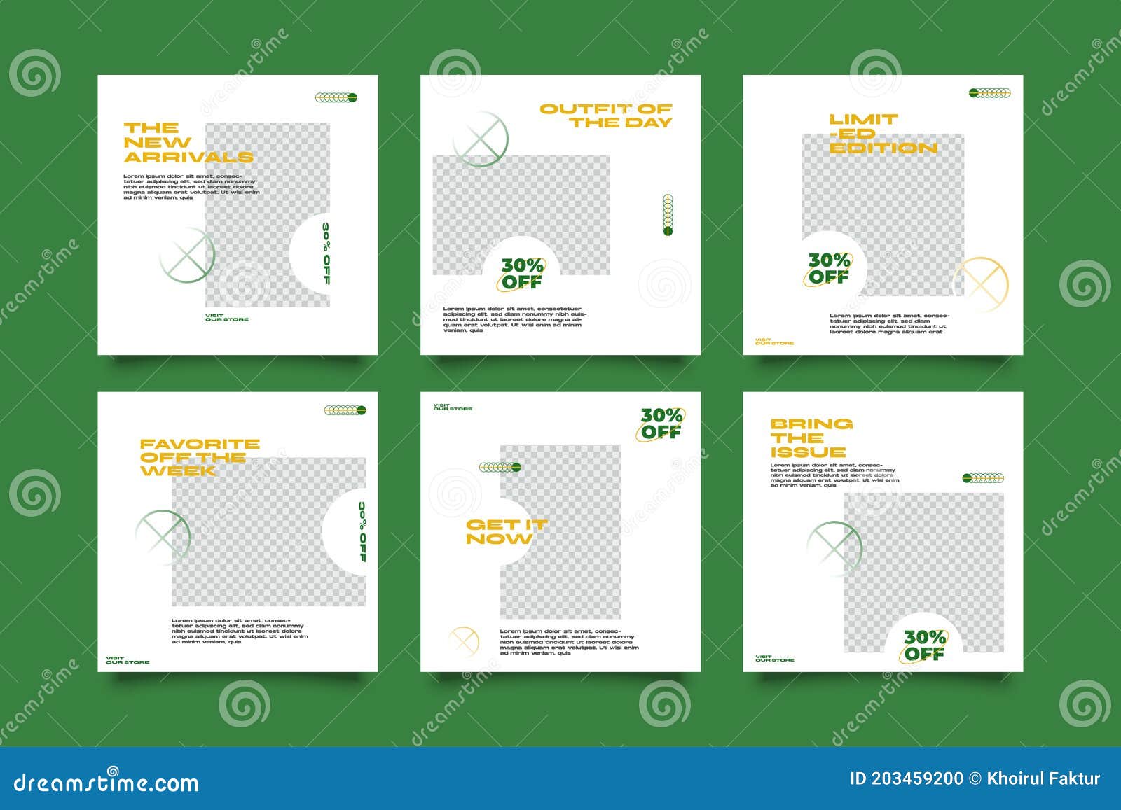 Hype Social Media Post Template Stock Vector - Illustration of mobile ...