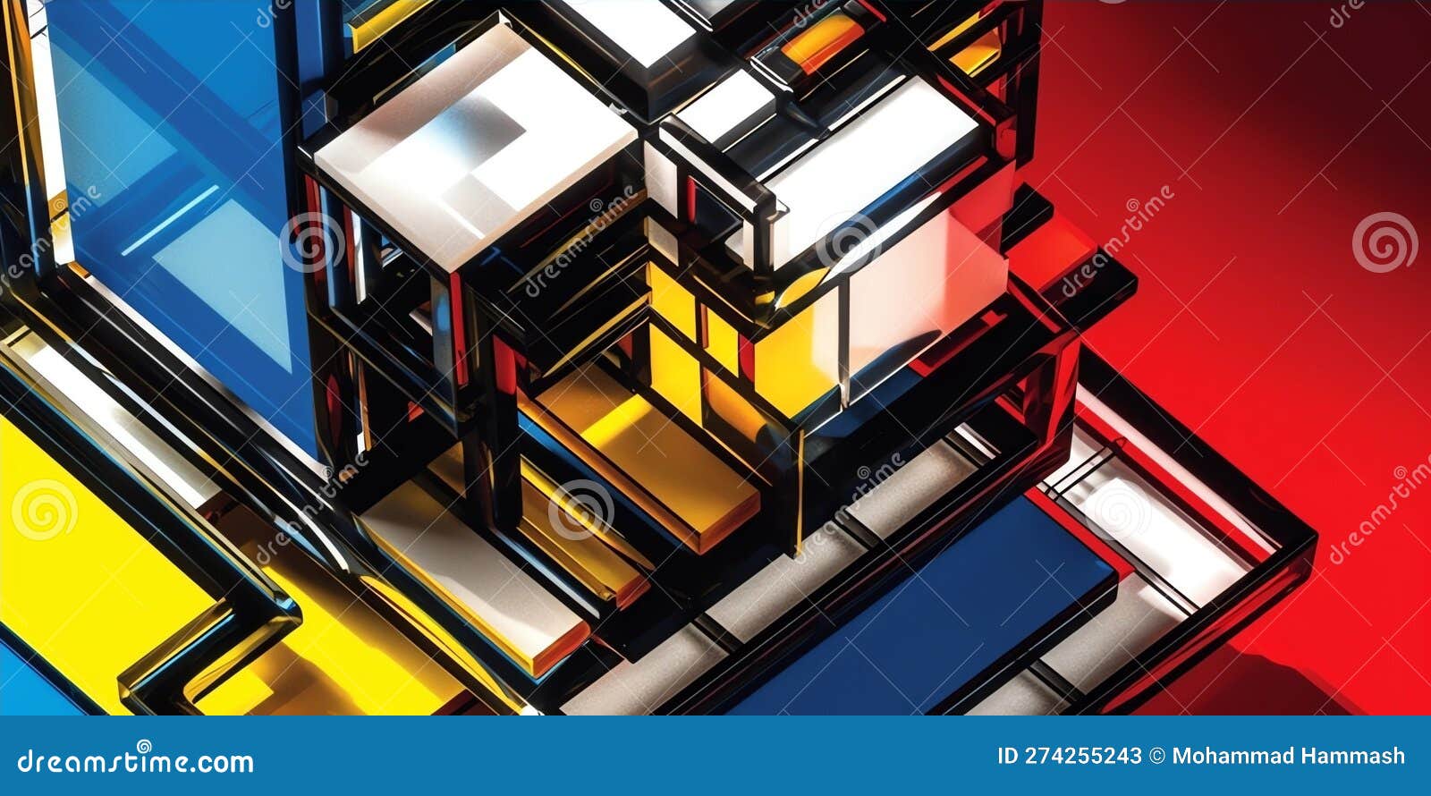 Hyper-De Geometric Shape, Made with Generative AI Stock Illustration ...