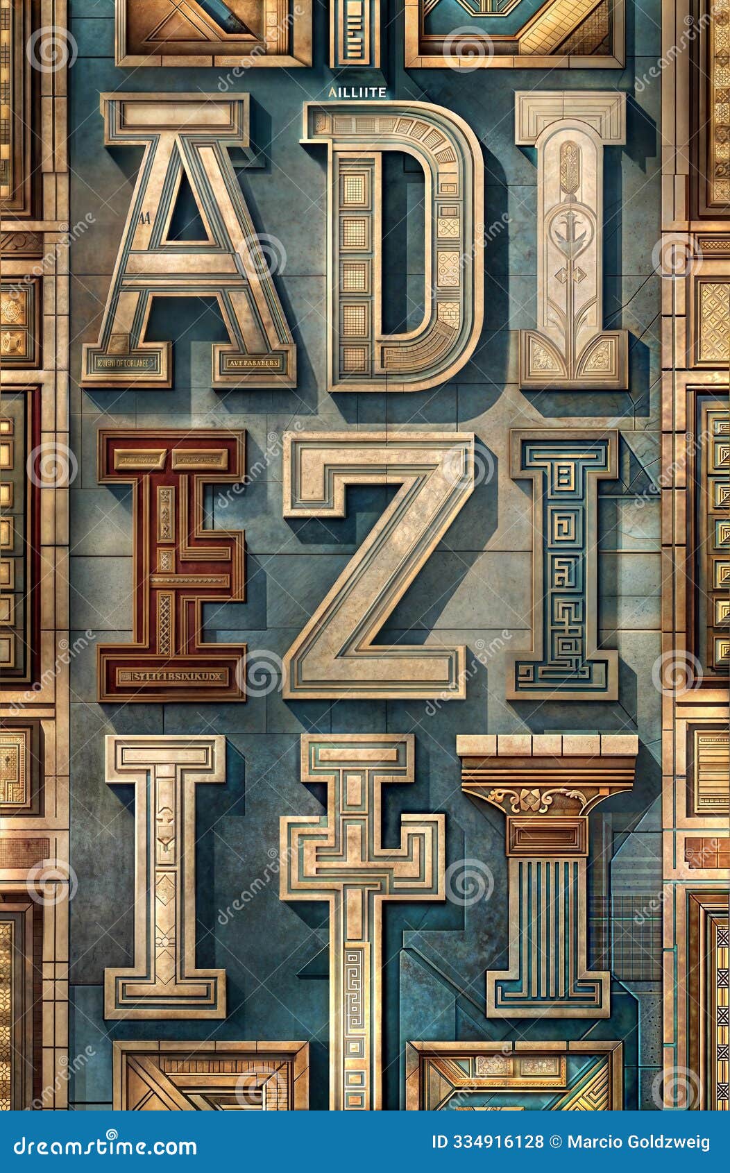 Hyper Detailed And Creative Patterns Using Letters From Different ...