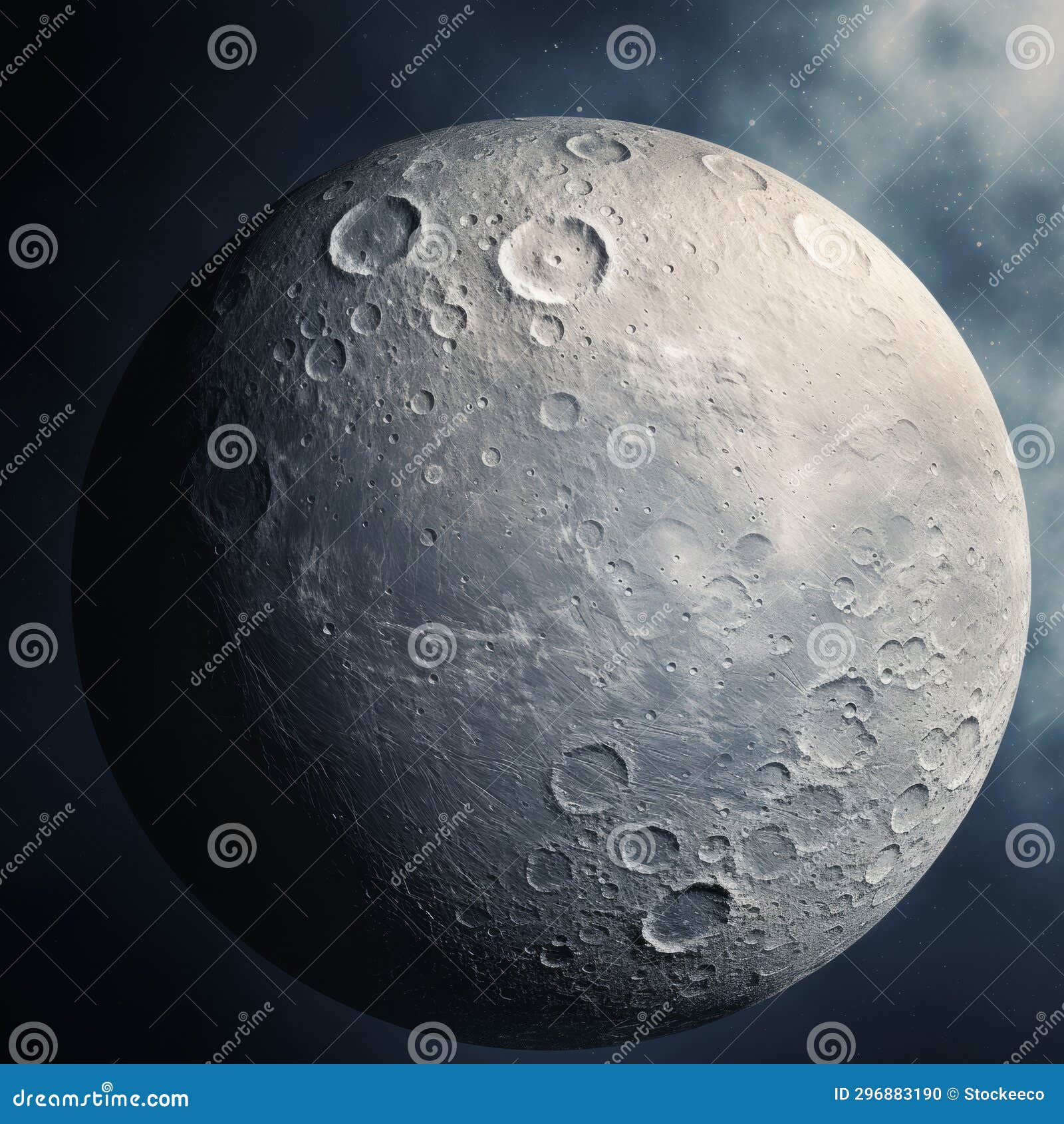 Hyper Moon And The Dark Side, Space Inspirations Stock Image ...