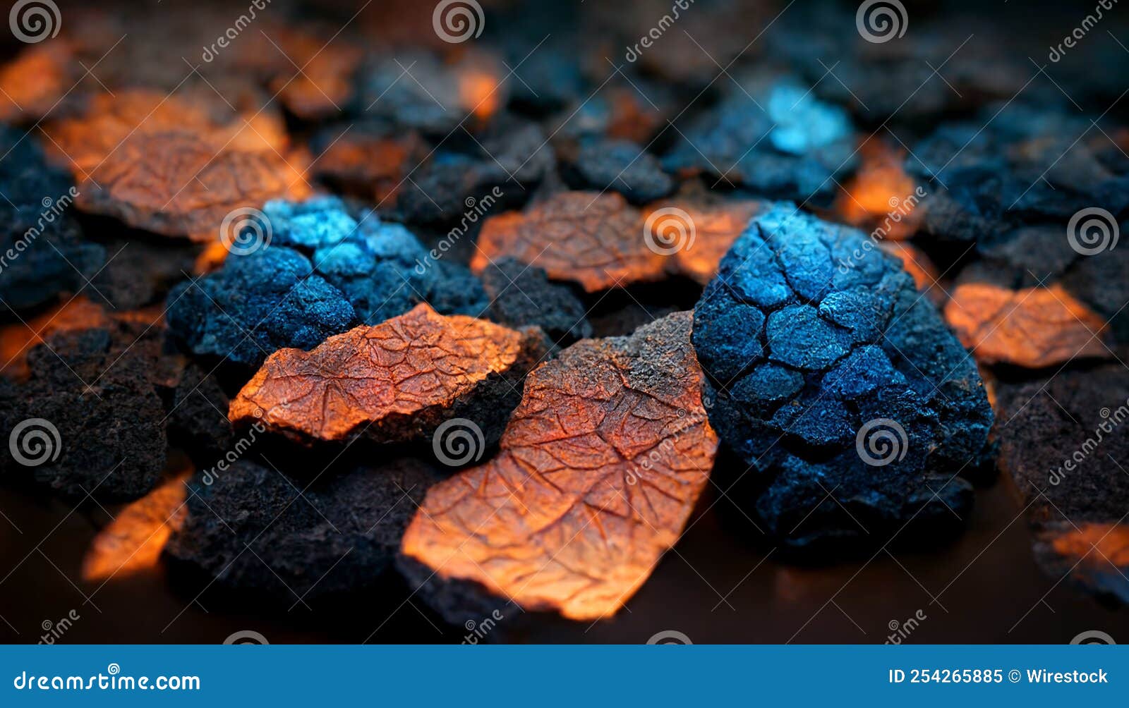 Hyper-detailed 3D Render of Lava Particles and Rare Stones for Cool ...