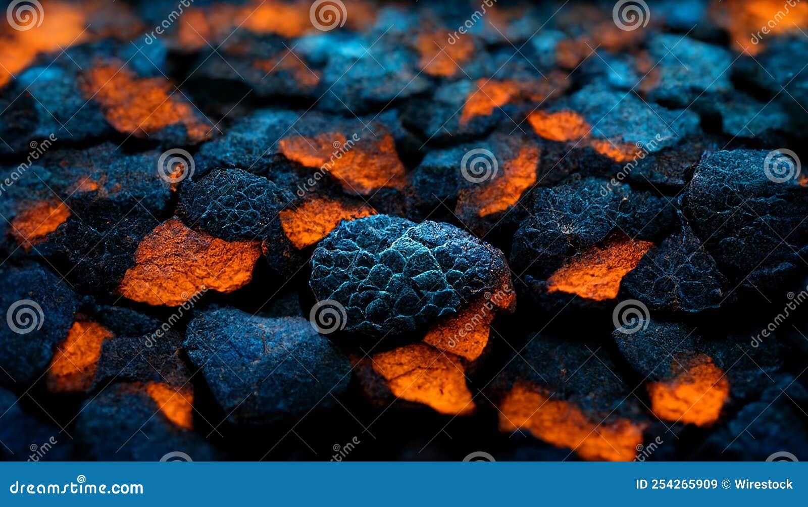 Hyper-detailed 3D Render of Lava Particles and Rare Stones for Cool ...