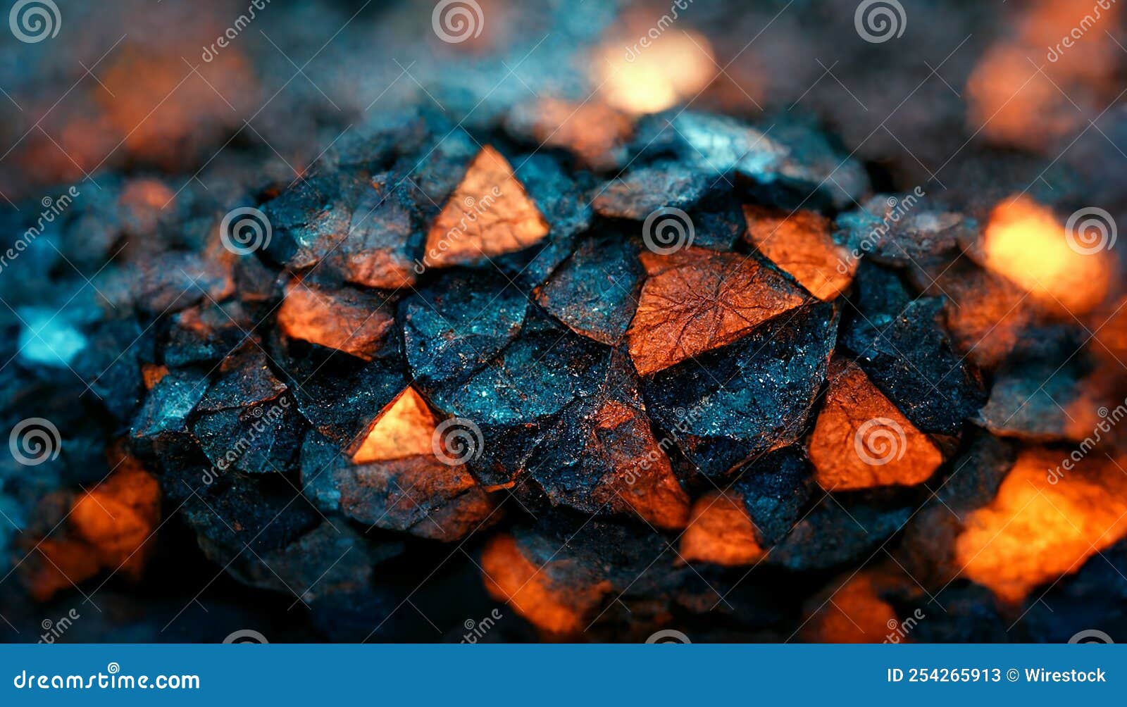 Hyper-detailed 3D Render of Lava Particles and Rare Stones for Cool ...