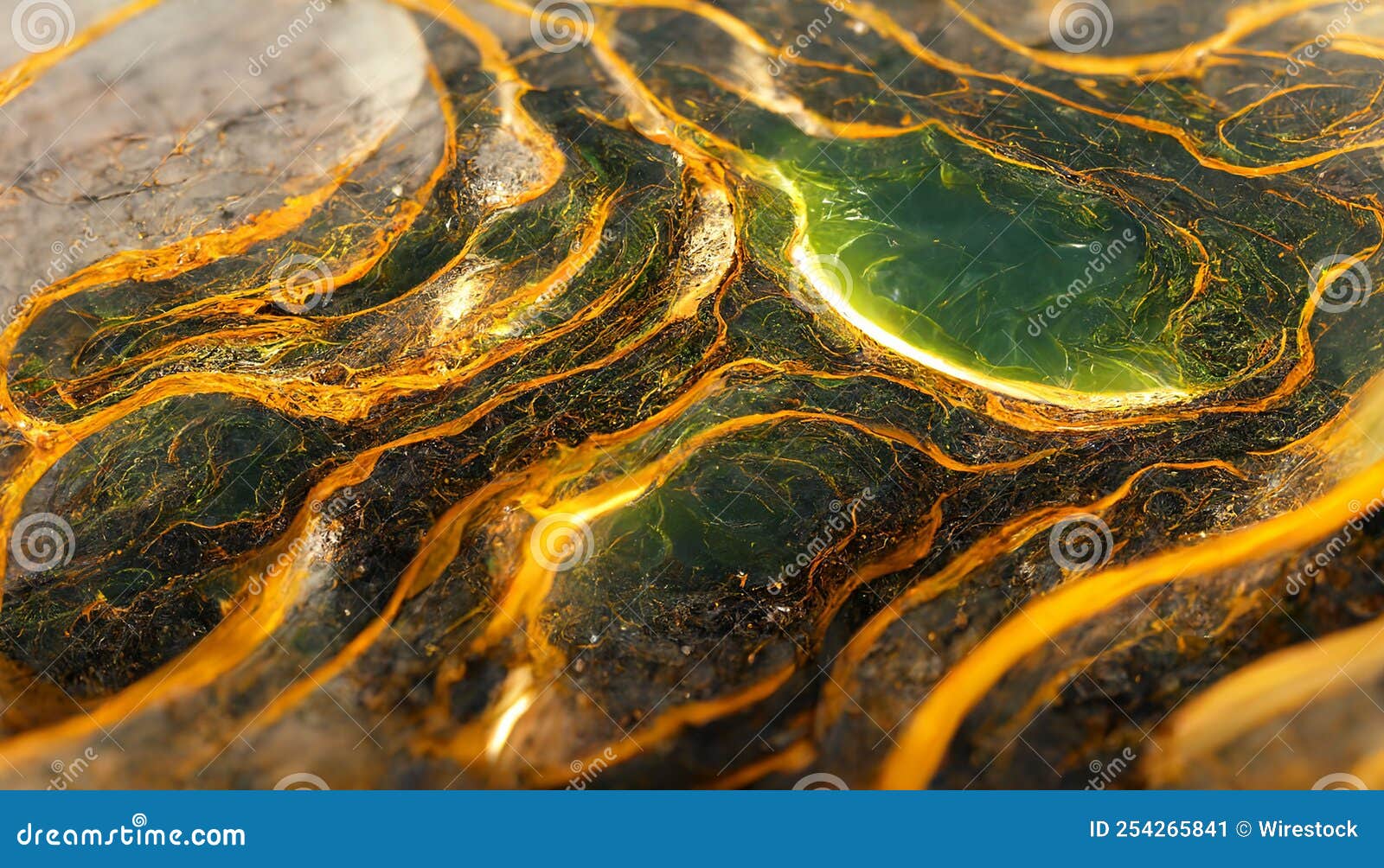 Hyper-detailed 3D Render of Lava Wave for Background or Wallpaper Stock ...