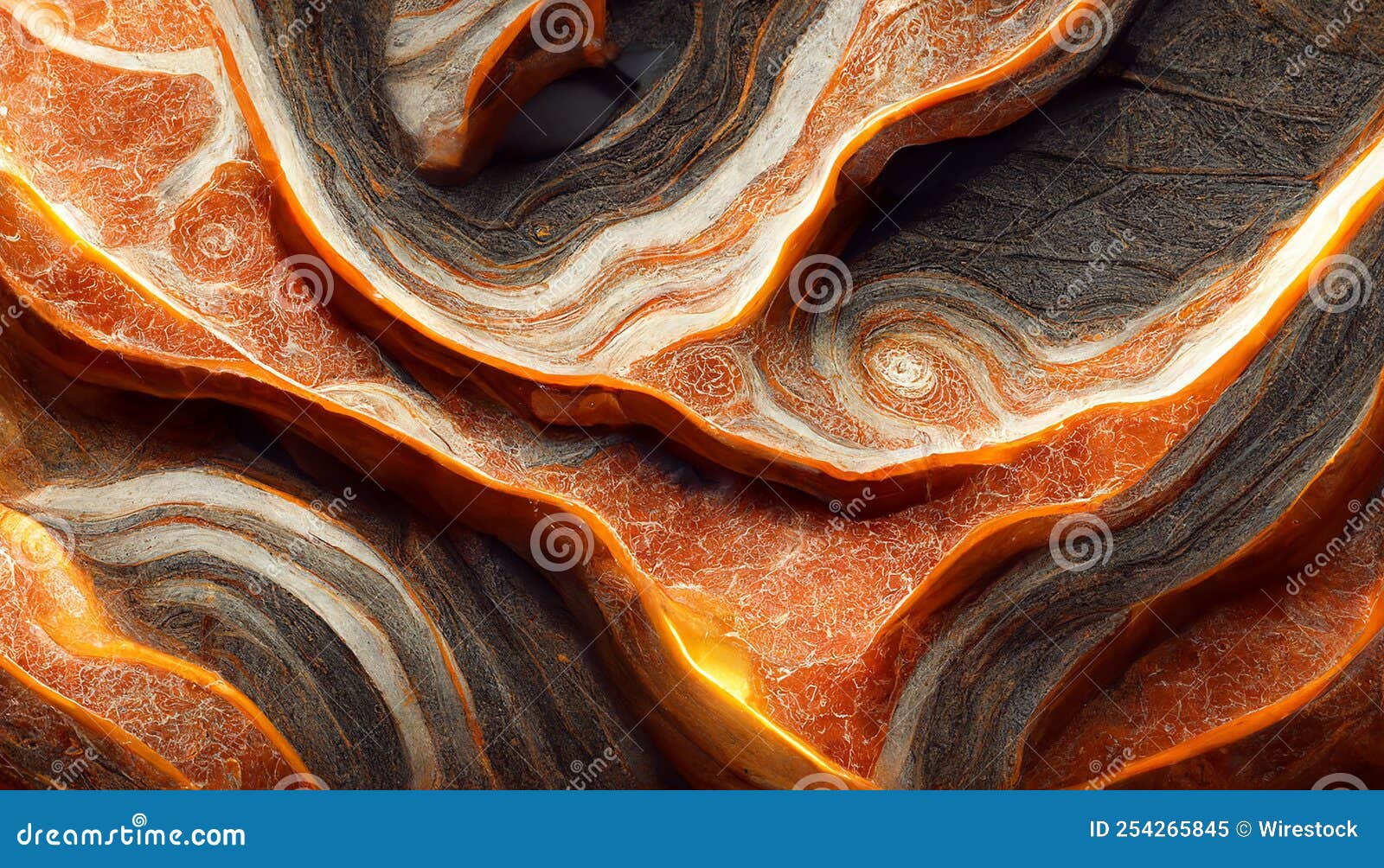 Hyper-detailed 3D Render of Lava Wave for Background or Wallpaper Stock ...