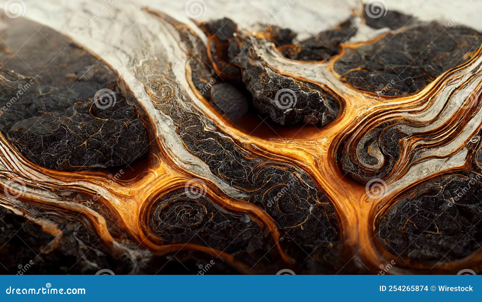 Hyper-detailed 3D Render of Lava Wave for Background or Wallpaper Stock ...