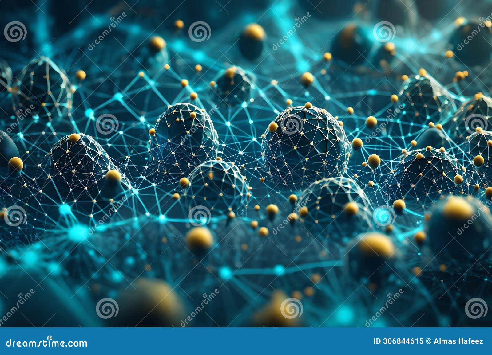 Hyper-Detailed Futuristic Nano Technology: Abstract Close-Up Background ...