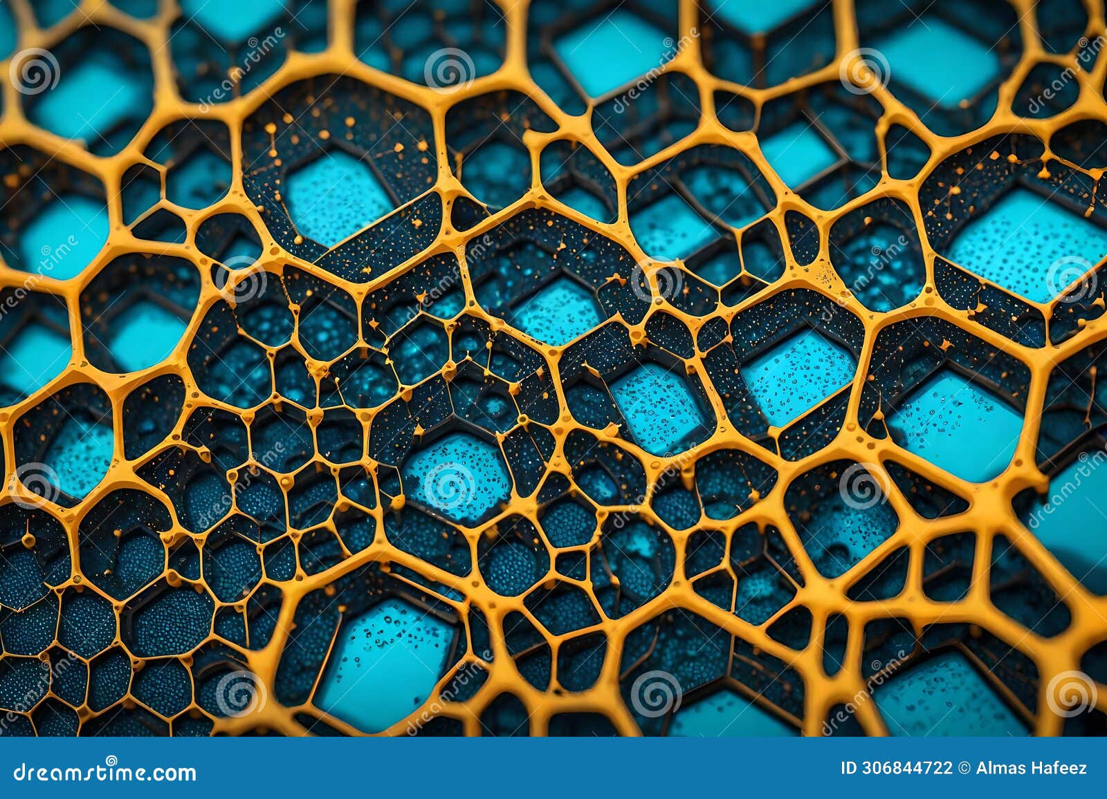 Hyper-Detailed Futuristic Nano Technology: Abstract Close-Up Background ...