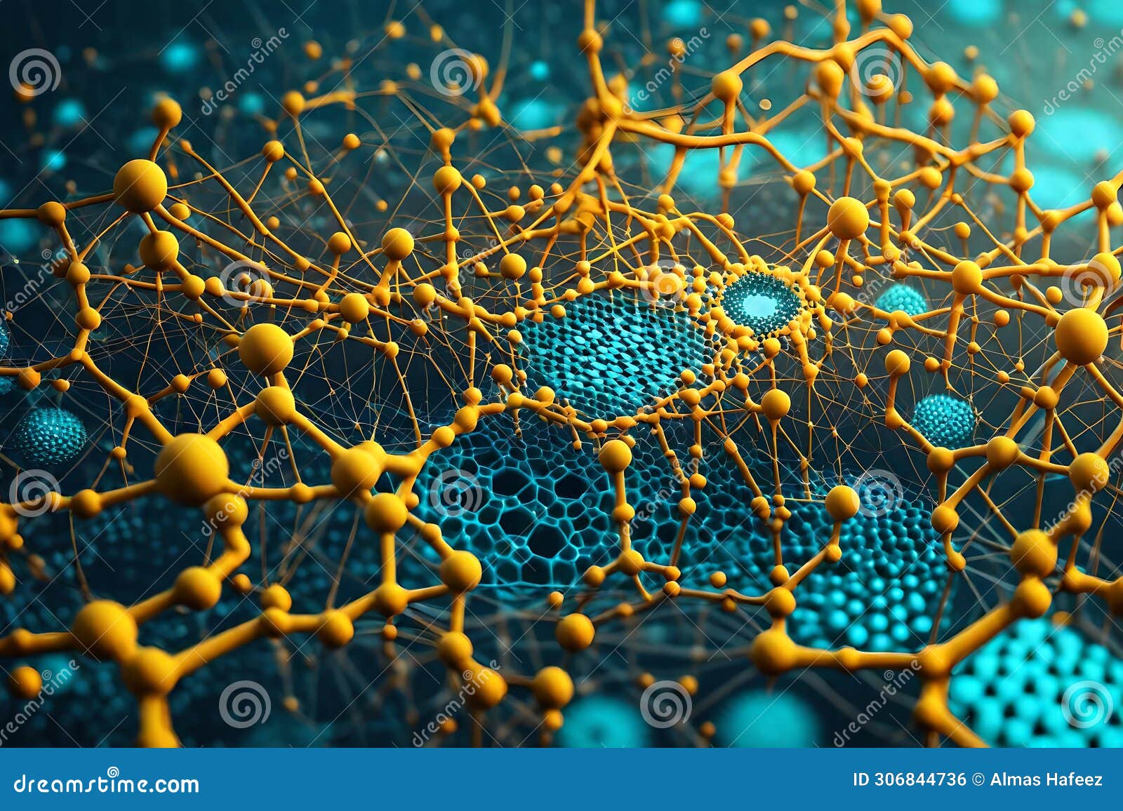 Hyper-Detailed Futuristic Nano Technology: Abstract Close-Up Background ...