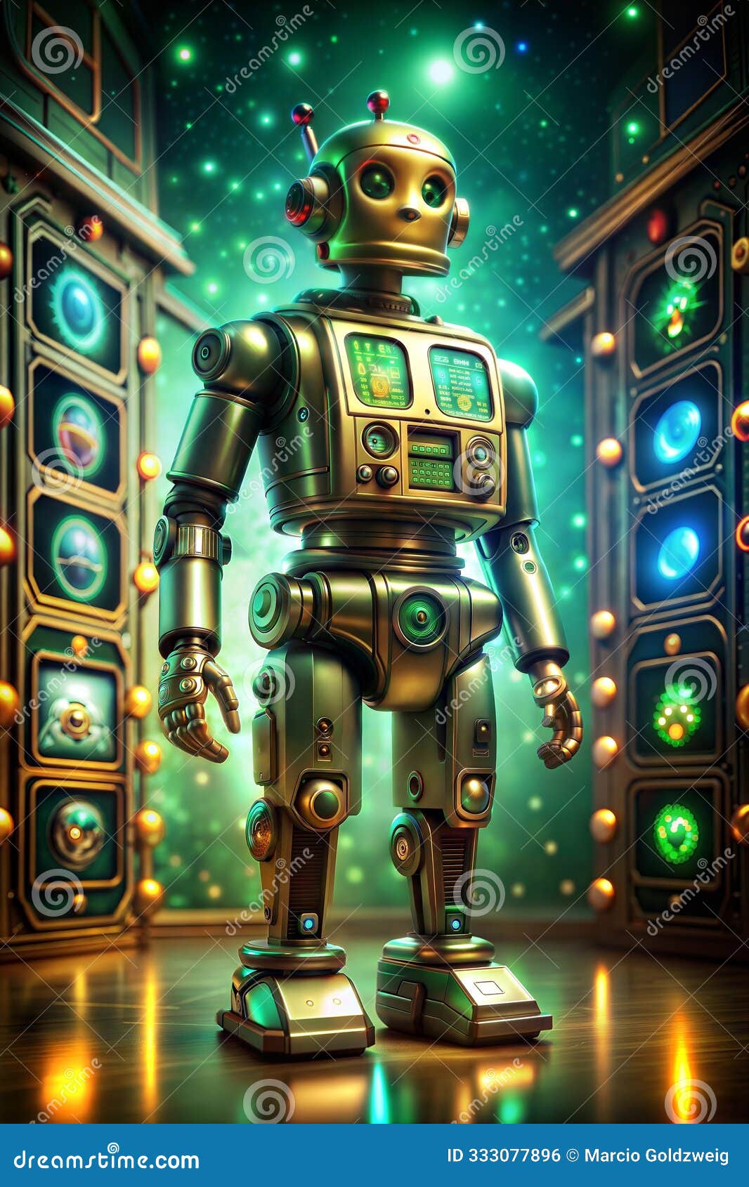 Hyper Detailed Illustration of Humanoids and Robots, AI Generated Image ...