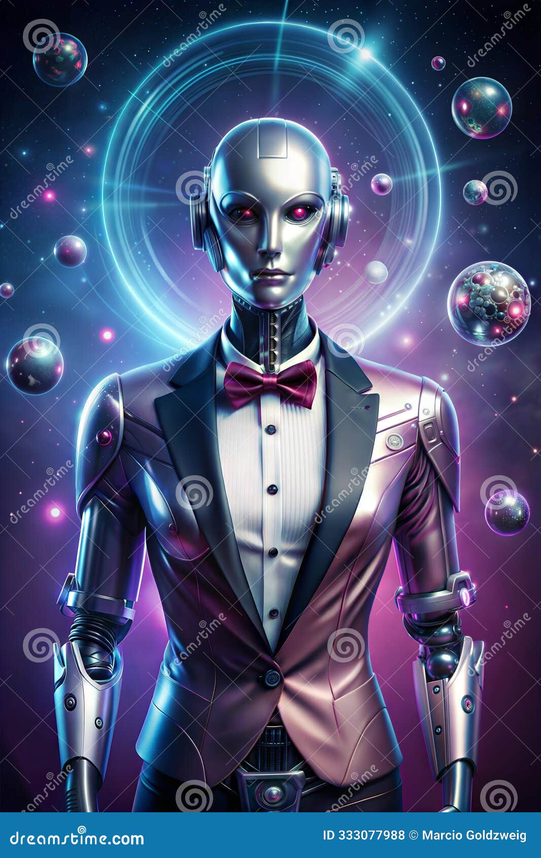 Hyper Detailed Illustration of Humanoids and Robots, AI Generated Image ...