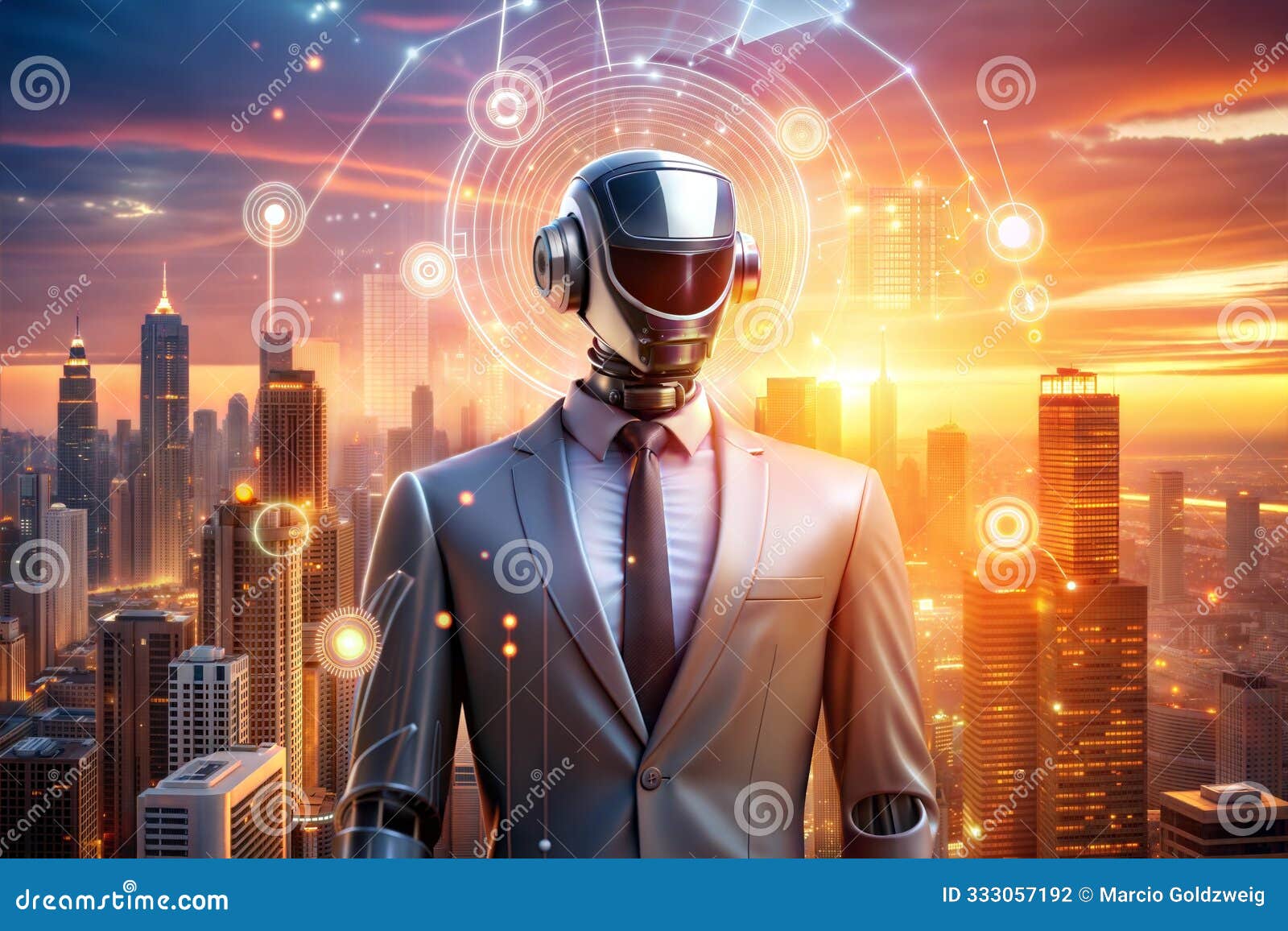 Hyper Detailed Illustration of Humanoids and Robots, AI Generated Image ...