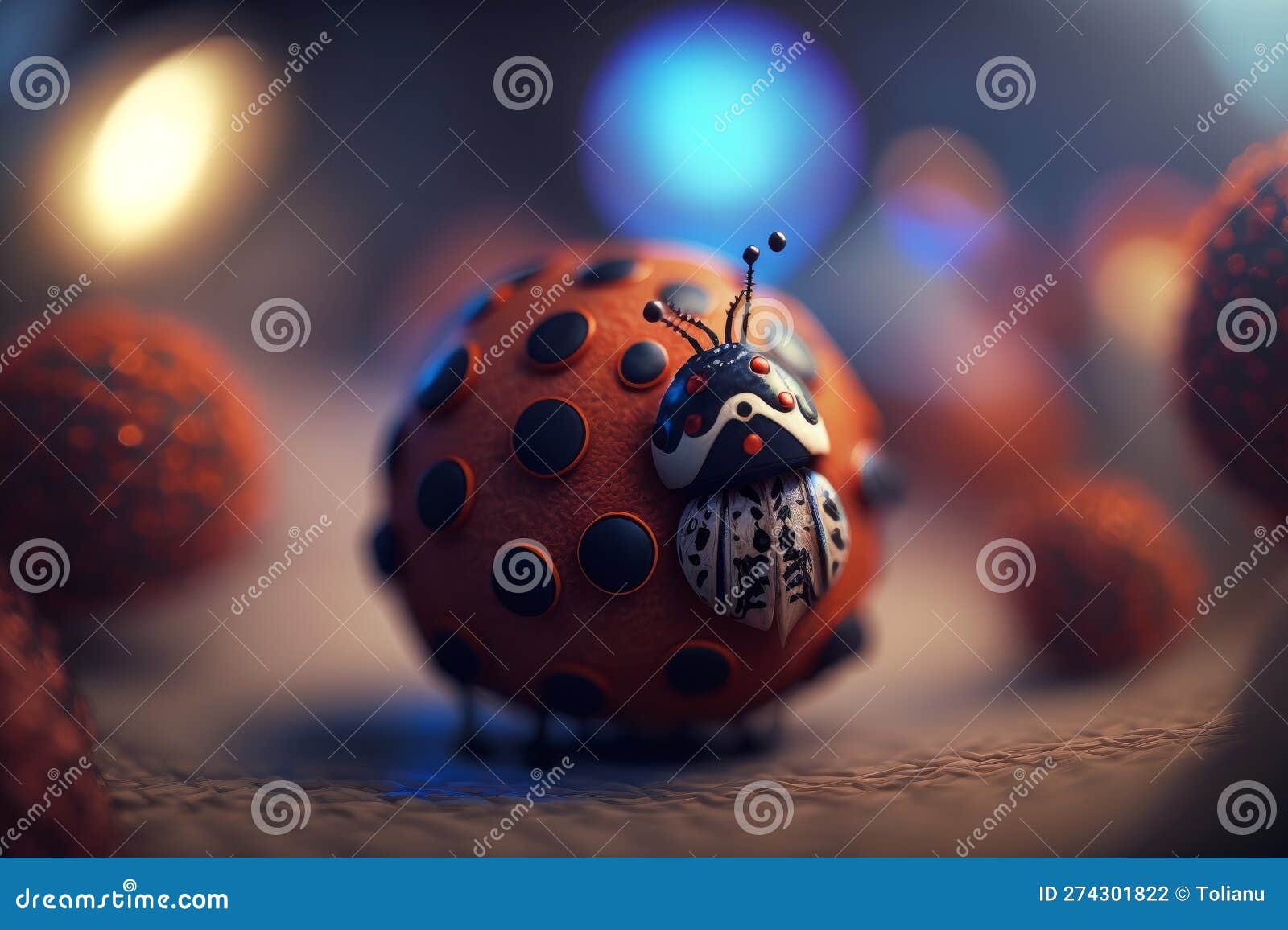 Hyper-Detailed Ladybug Circus Show in Unreal Engine 5 Stock ...