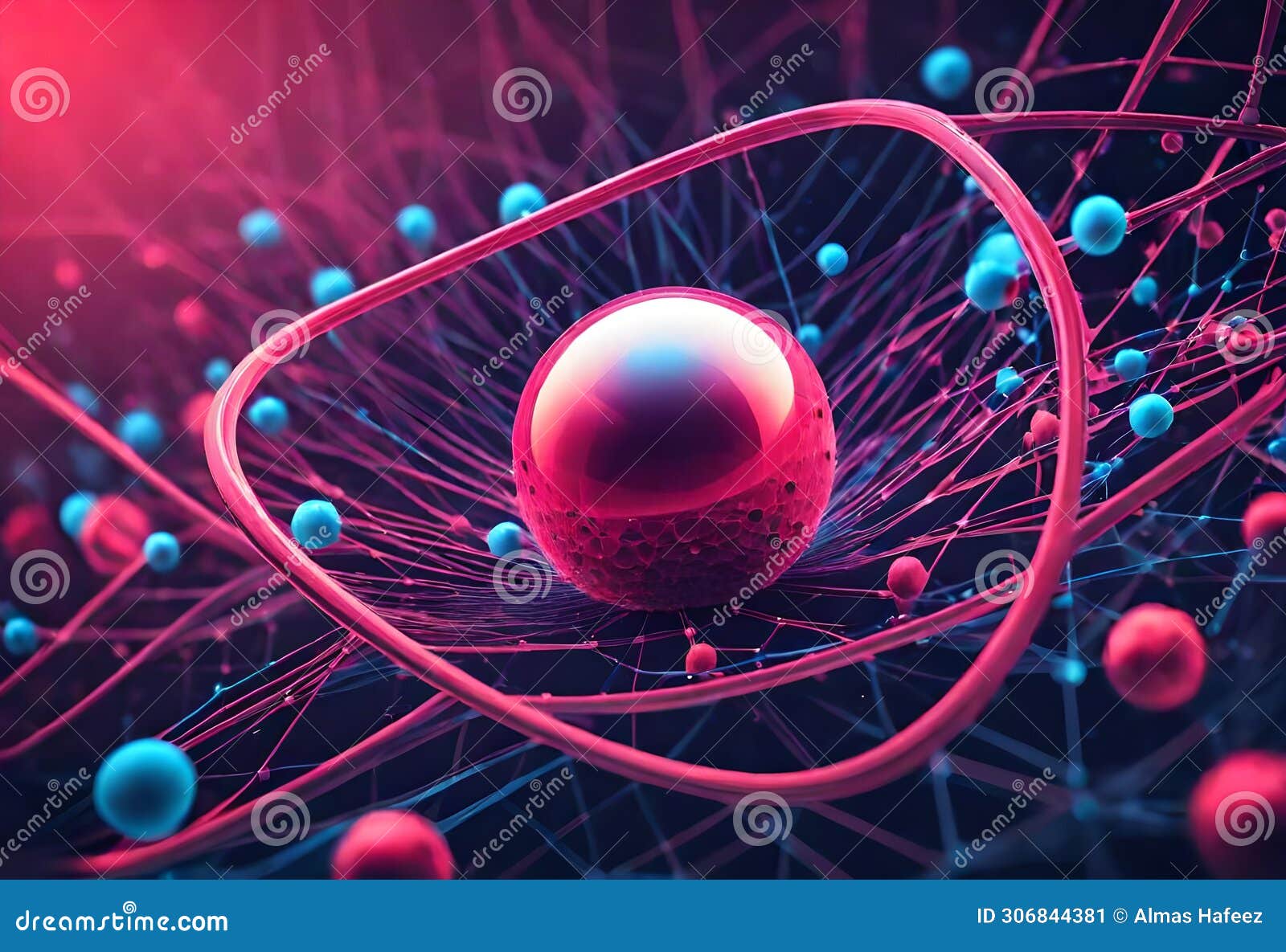 Hyper-Detailed Nano Technology: Futuristic Close-Up Abstract Background ...