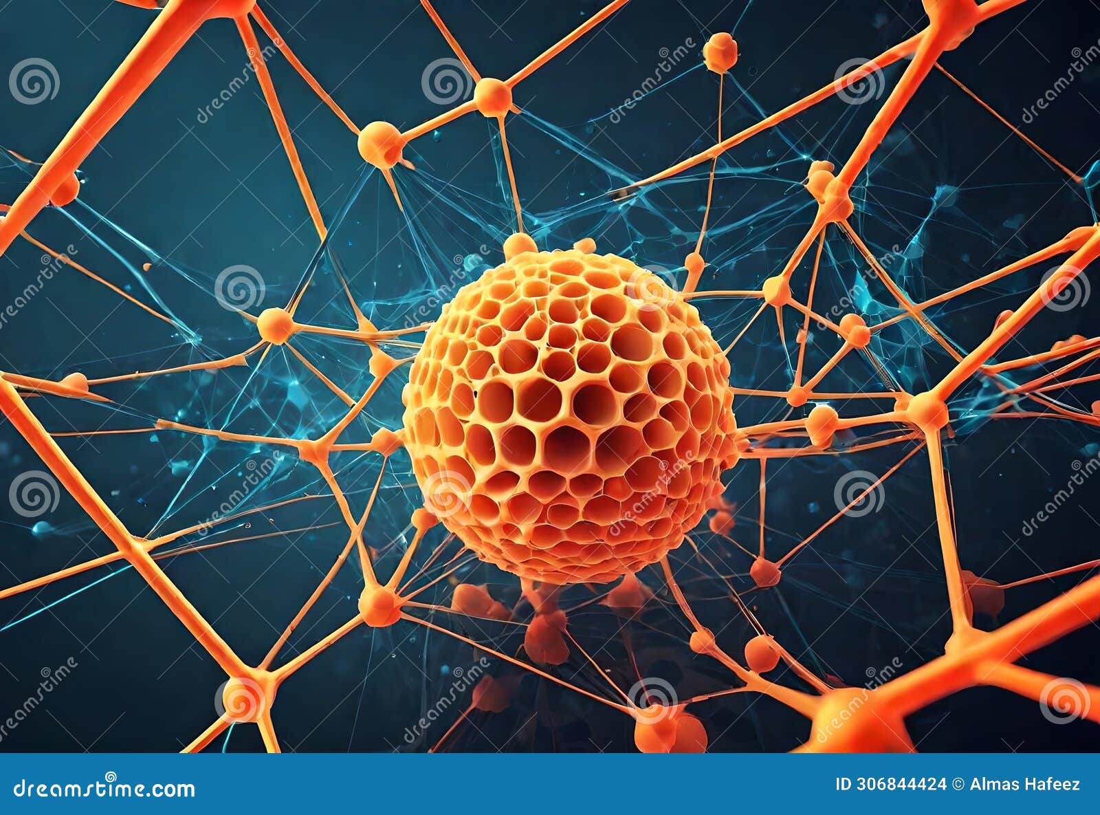 Hyper-Detailed Nano Technology: Futuristic Close-Up Abstract Background ...