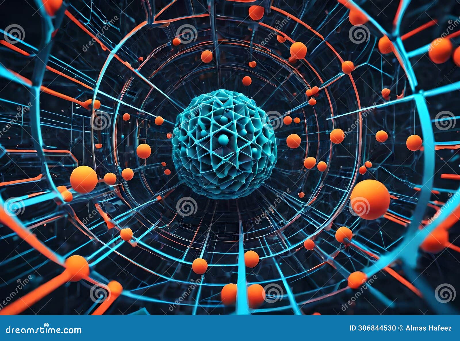 Hyper-Detailed Nano Technology: Futuristic Close-Up Abstract Background ...