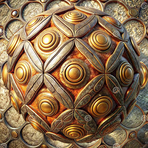 Hyper-detailed Sphere 3D Rendered, for Designs and Illustrations, AI ...