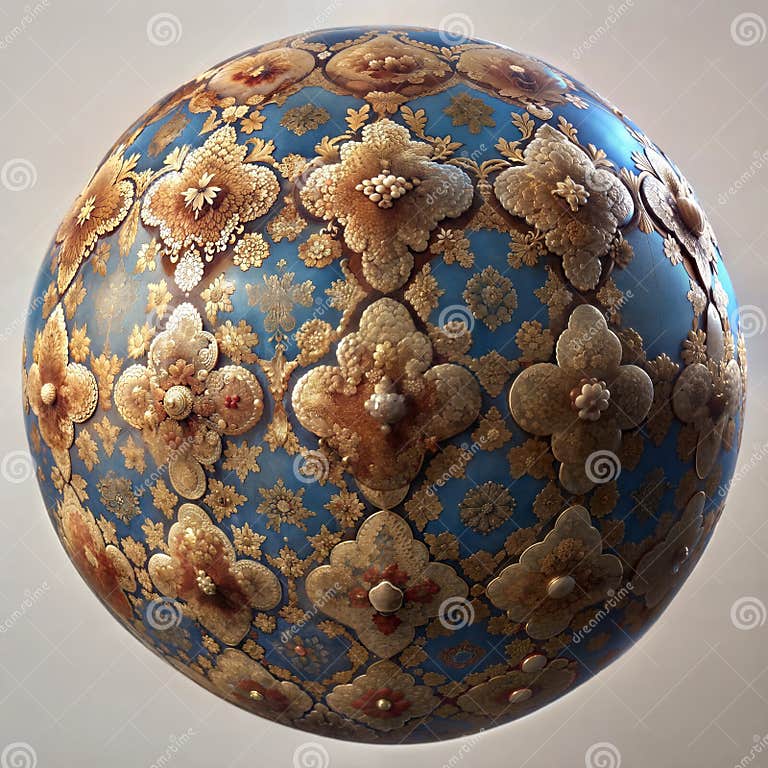 Hyper-detailed Sphere 3D Rendered, for Designs and Illustrations, AI ...