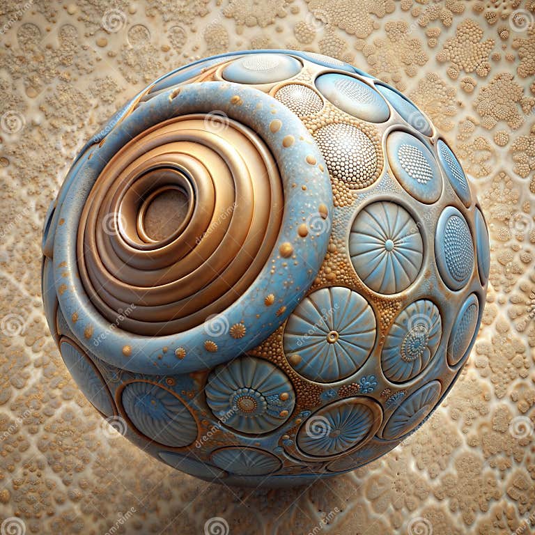 Hyper-detailed Sphere 3D Rendered, for Designs and Illustrations, AI ...