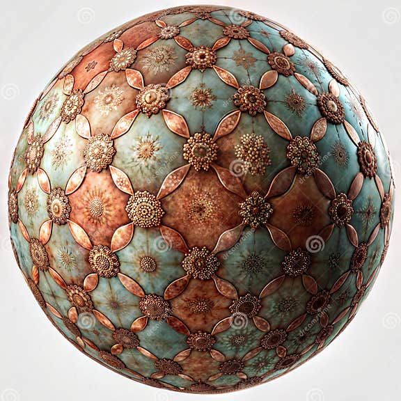 Hyper-detailed Sphere 3D Rendered, for Designs and Illustrations, AI ...