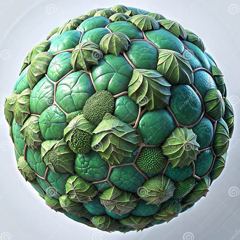 Hyper-detailed Sphere 3D Rendered, for Designs and Illustrations, AI ...