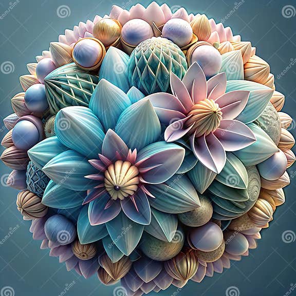 Hyper-detailed Sphere 3D Rendered, for Designs and Illustrations, AI ...