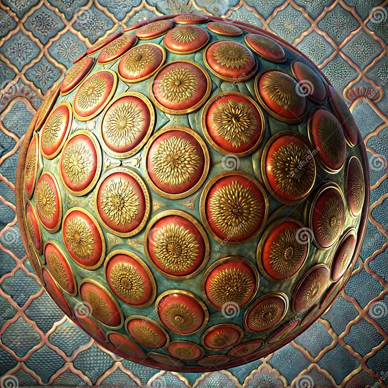 Hyper-detailed Sphere 3D Rendered, for Designs and Illustrations, AI ...