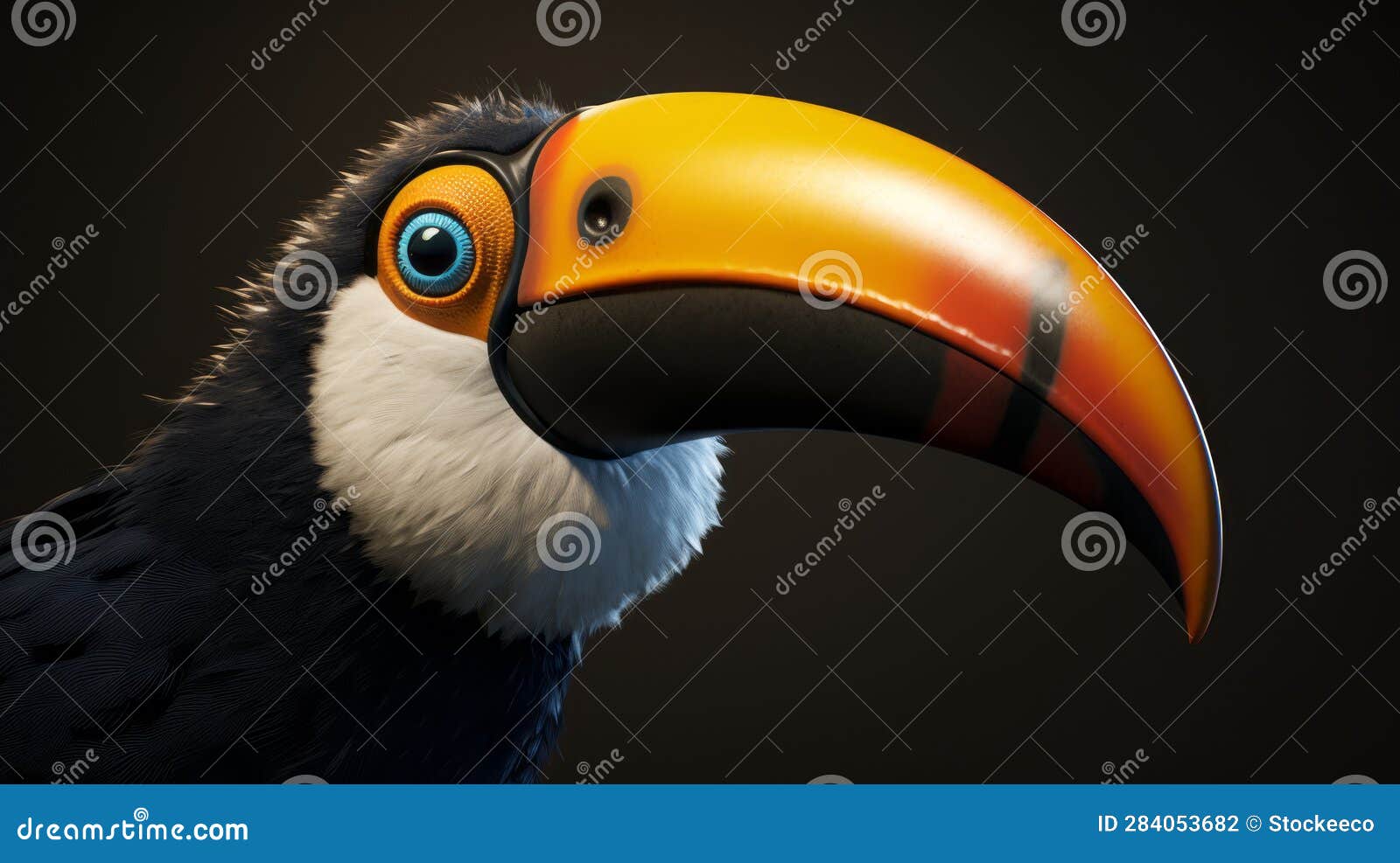 Hyper-detailed Toucan Head 3d Character by the Zoox Stock Illustration - Illustration of toucan ...