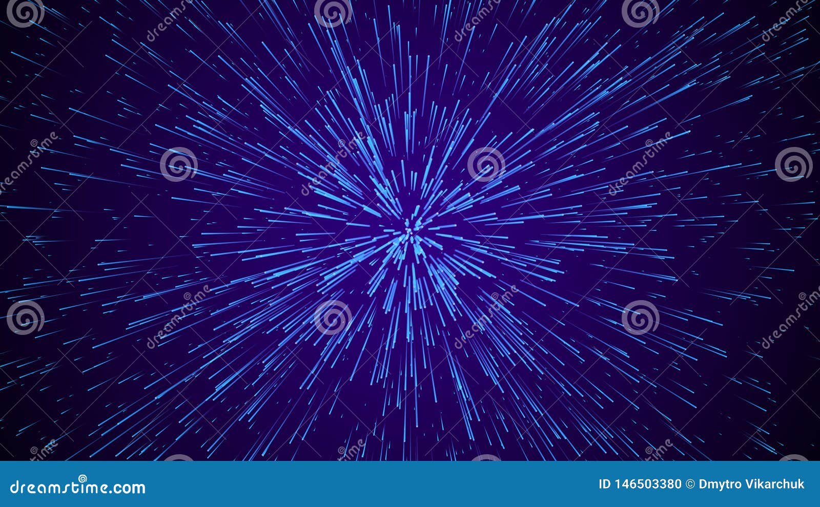 Hyper Jump. Abstract Geometric Background. Circular Geometric Pattern ...