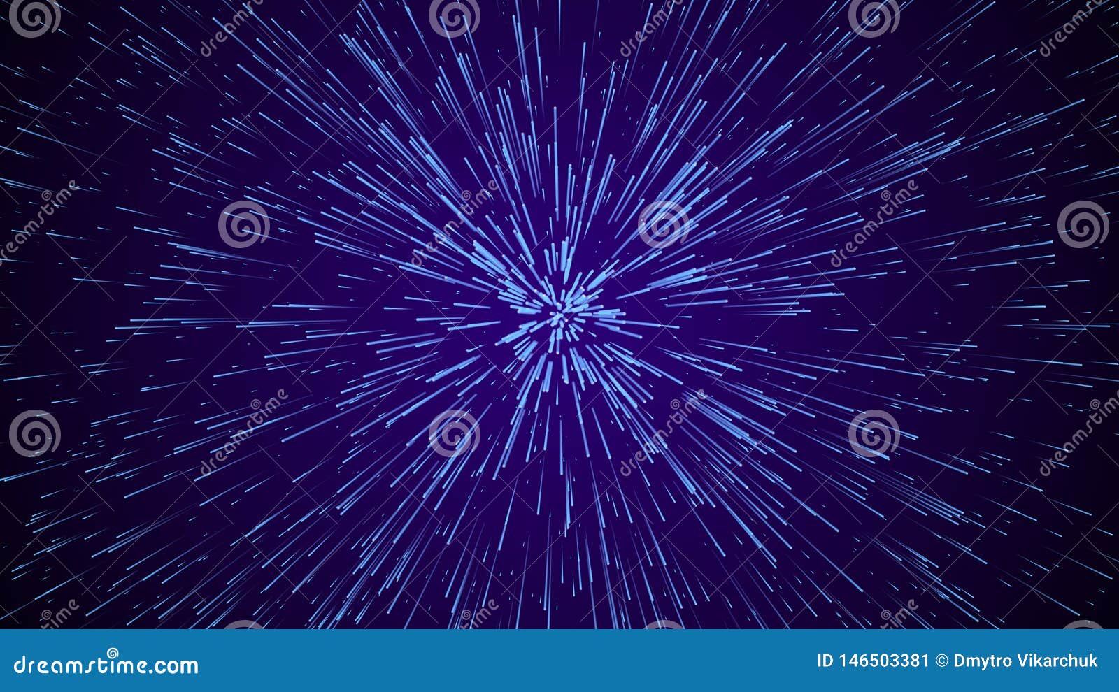 Hyper Jump. Abstract Geometric Background. Circular Geometric Pattern ...