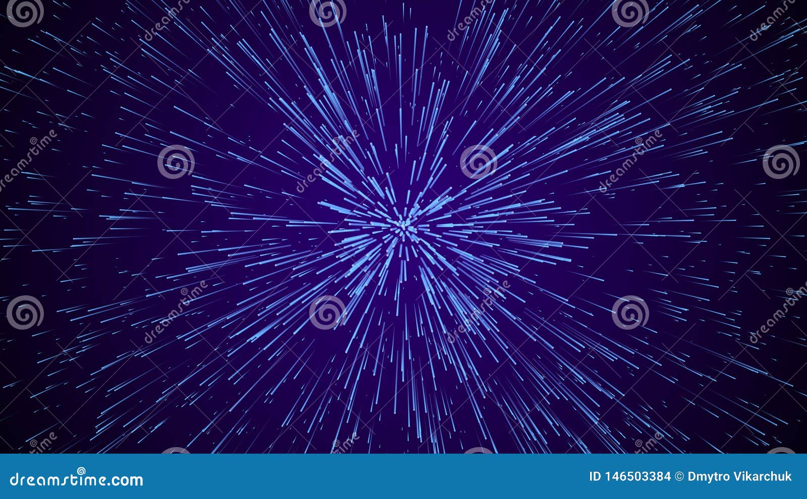 Hyper Jump. Abstract Geometric Background. Circular Geometric Pattern ...