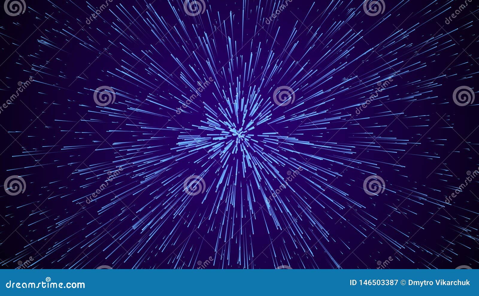 Hyper Jump. Abstract Geometric Background. Circular Geometric Pattern ...