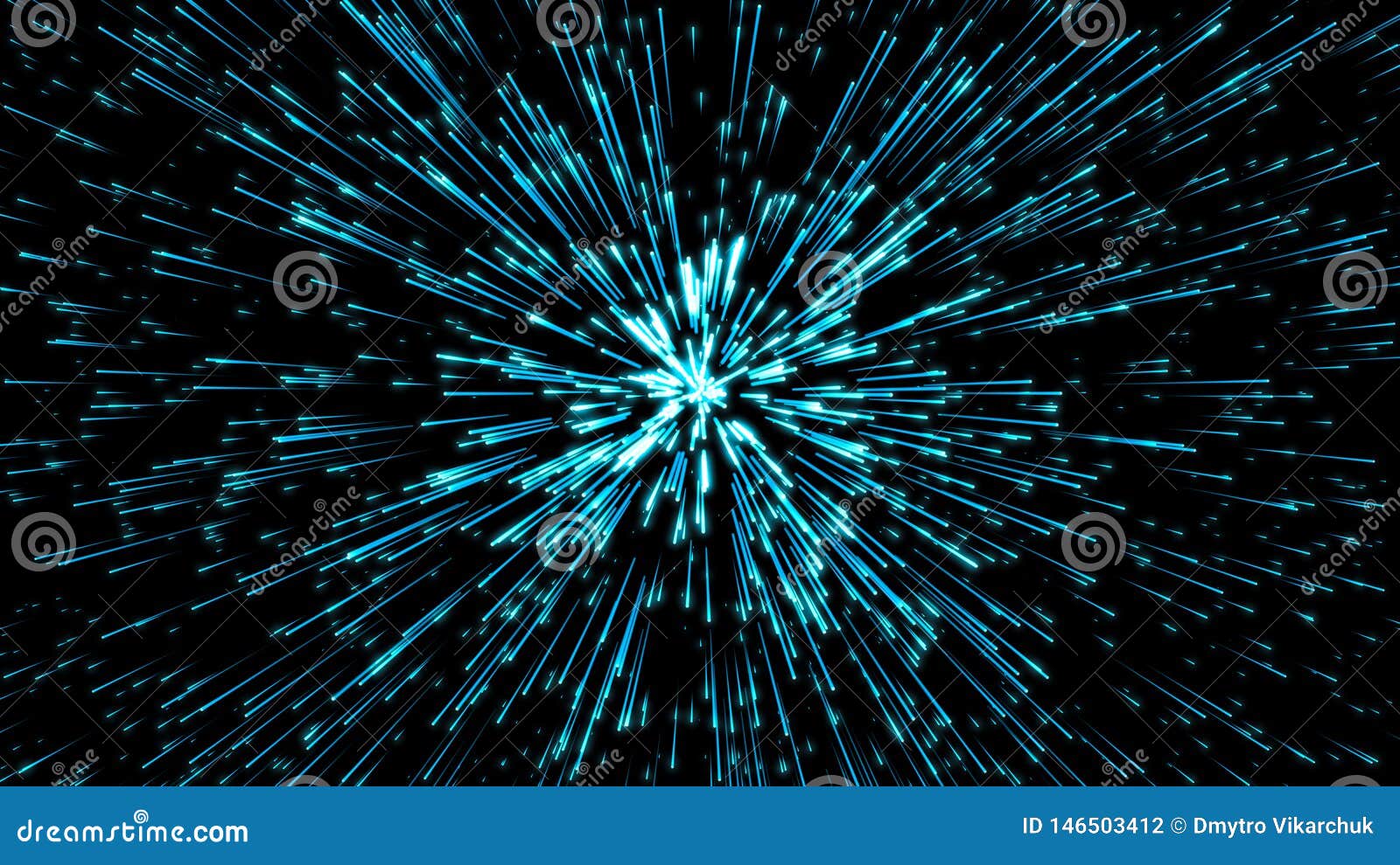 Hyper Jump. Abstract Geometric Background. Circular Geometric Pattern ...