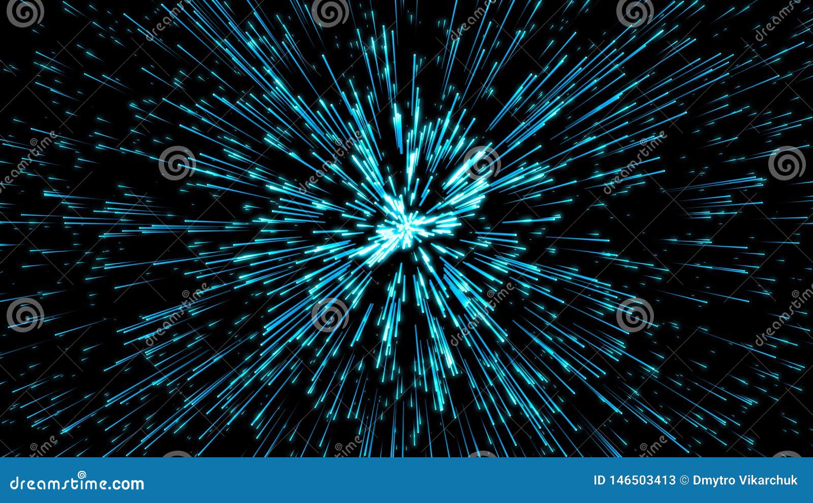 Hyper Jump. Abstract Geometric Background. Circular Geometric Pattern ...