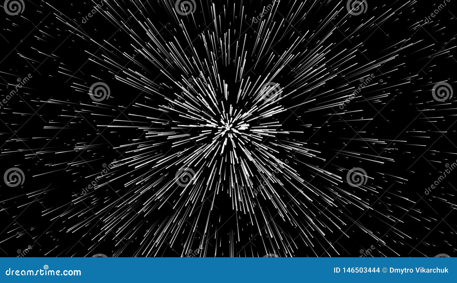 Hyper Jump. Abstract Geometric Background. Circular Geometric Pattern ...