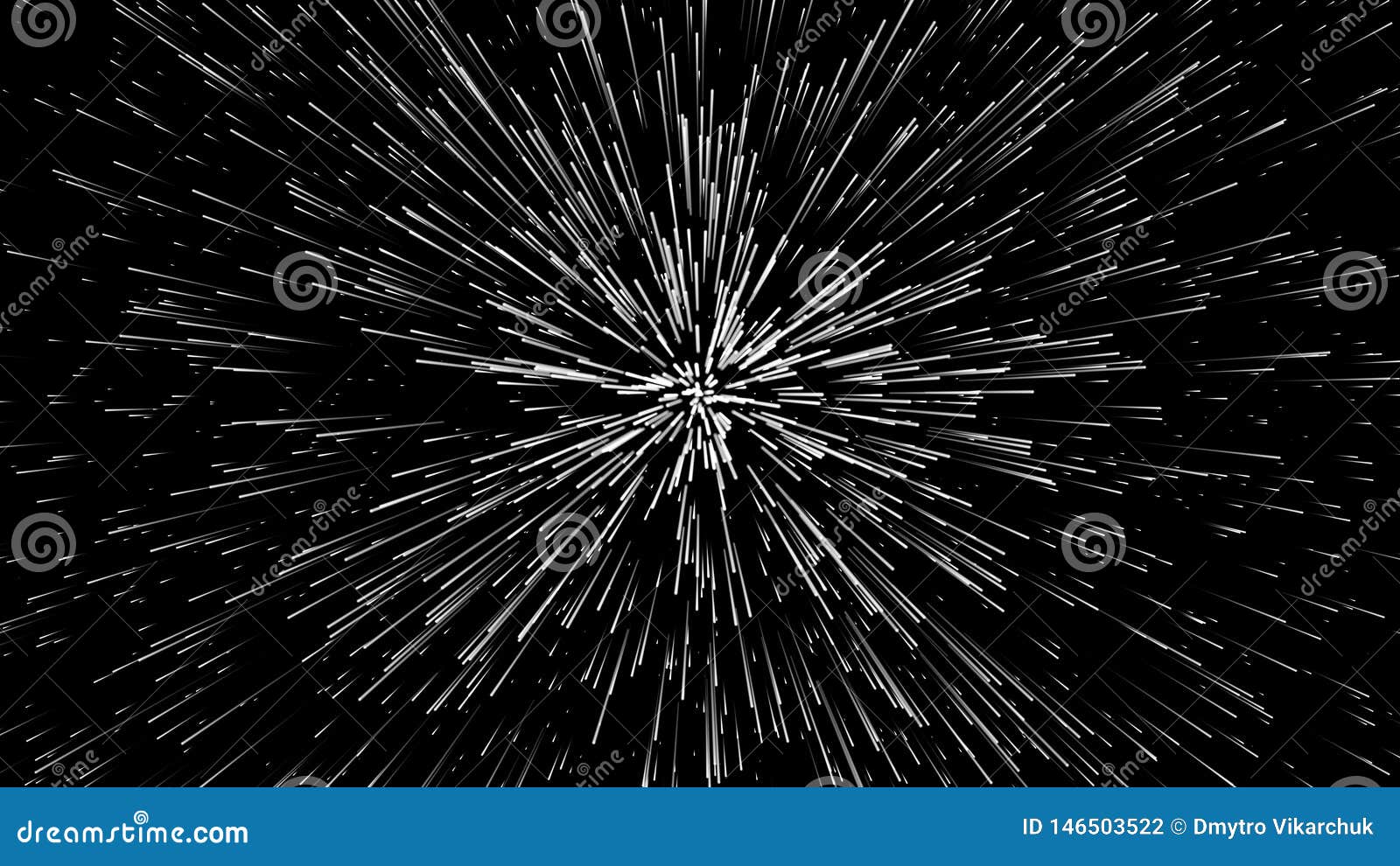 Hyper Jump. Abstract Geometric Background. Circular Geometric Pattern ...