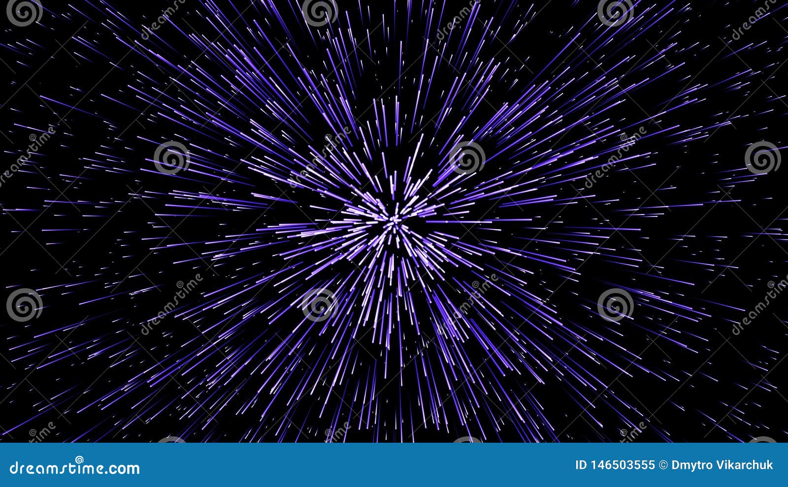 Hyper Jump. Abstract Geometric Background. Circular Geometric Pattern ...