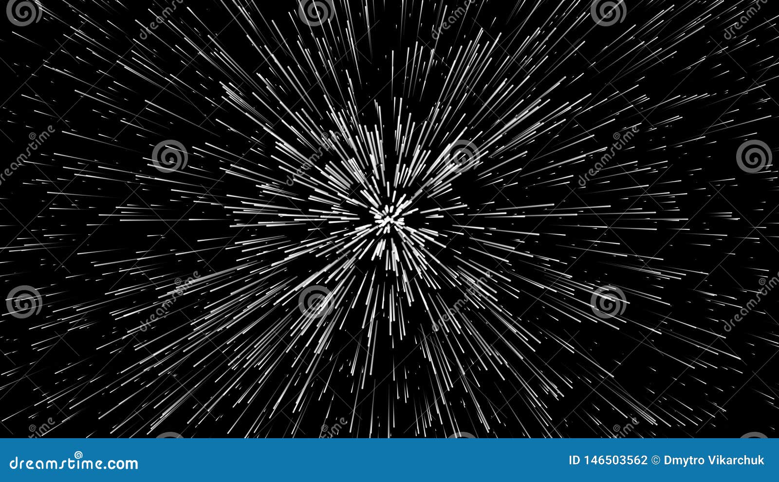 Hyper Jump. Abstract Geometric Background. Circular Geometric Pattern ...